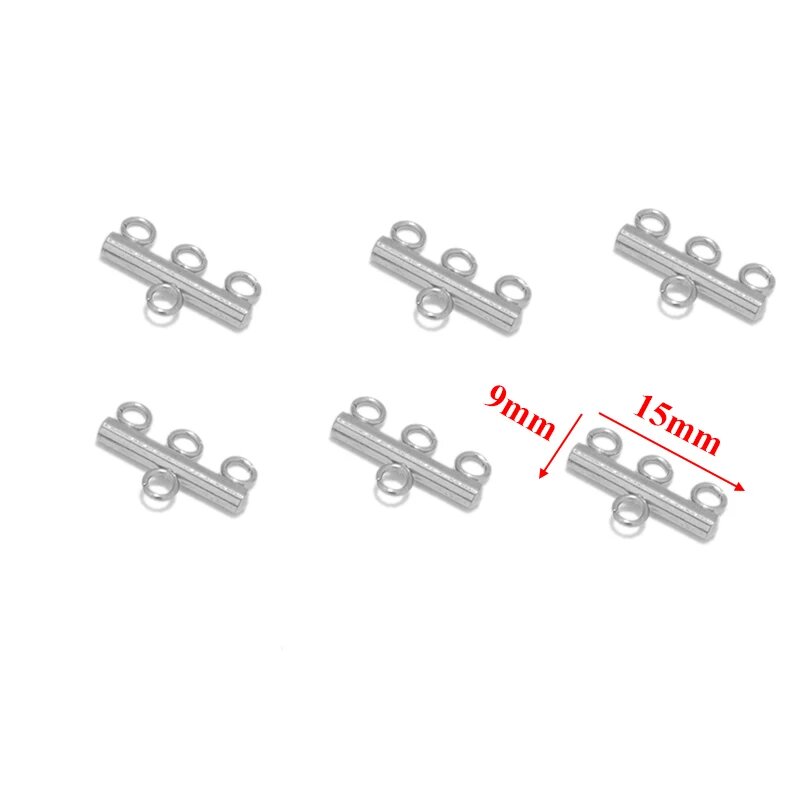 Заключения для ожерелий из нержавеющей стали, Steel 15mm