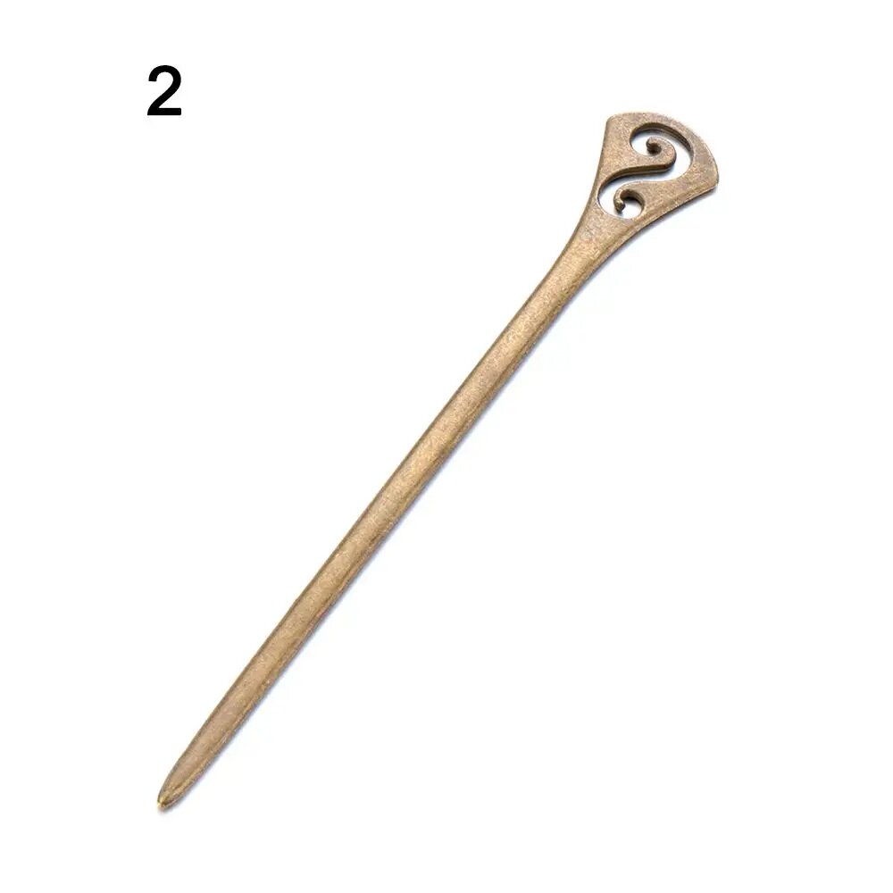 Уход за волосами, изогнутые аксессуары для волос, винтажная металлическая вилка для волос, заколка для волос, винтажные палочки для волос, бронзовые заколки, заколка для волос