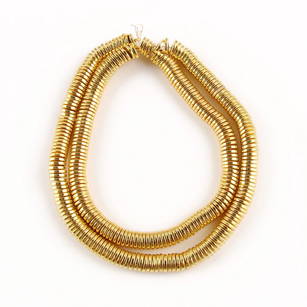 Кольцо-цепочка из бусин, 18K Gold, 6 мм