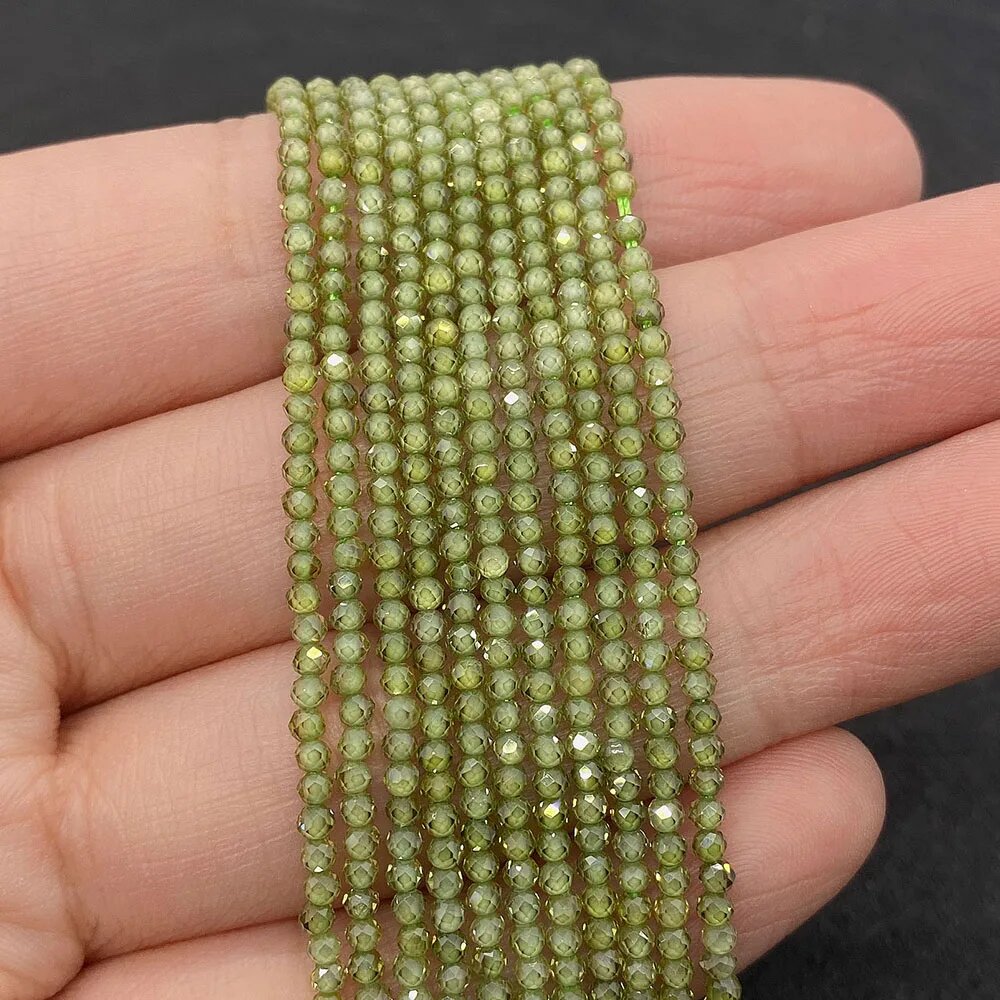 Бусины из натурального циркона 2/3/4 мм 4mm-about 95pcs, G