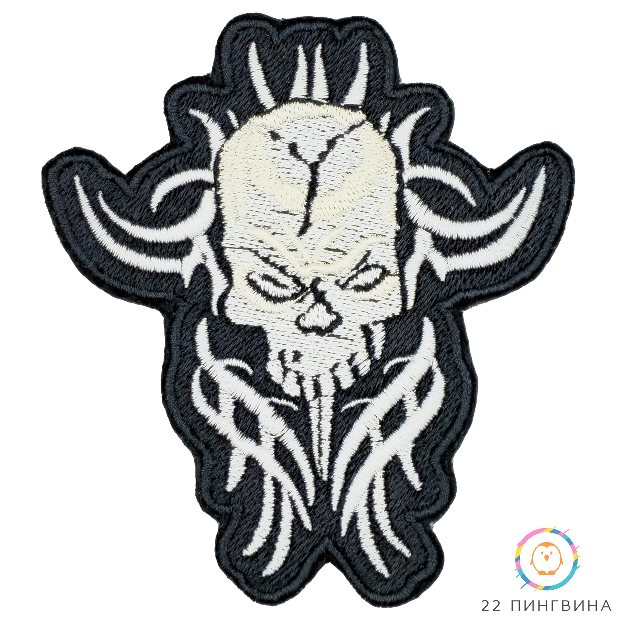 Нашивка, патч, шеврон "Череп" 86x95mm PTC792