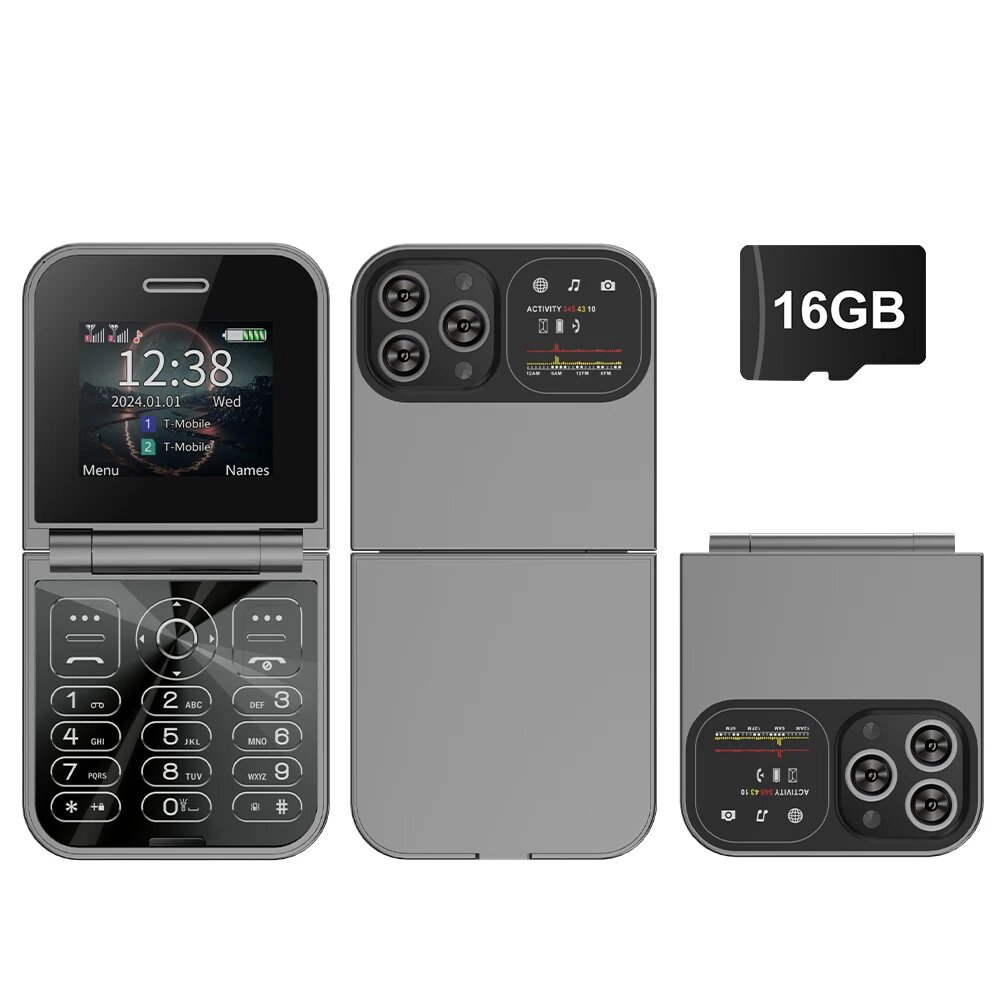 SERVO F15 MINI Foldable Mobile Phone 2G GSM Blacklist Magic Voice Call Recording Speed Dial Dual SIM Flip Small Button Cellphone