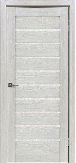 Межкомнатная Дверь Verda X-2 Лиственница Белая со Стеклом Гранит Прозрачный 2000х800мм (Полотно 1шт) / Верда.