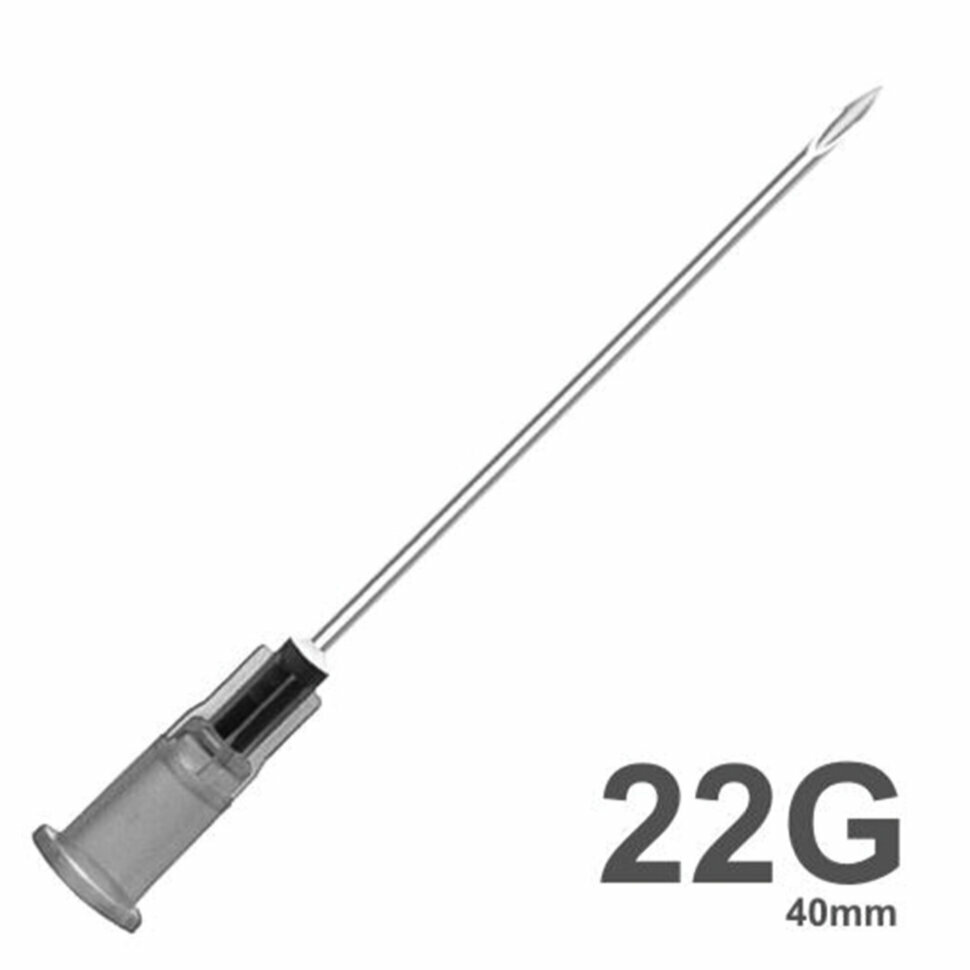 Иглы инъекционные одноразовые SFM 0,70 х 40 - 22G, комплект 100 шт, 631299