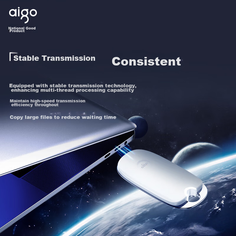 Aigo 1TB Portable Solid State Drive (PSSD) Z5, Type-C USB3.2, Read Speed 2000MB/s, Direct Phone Connection, Portable for Outdoor Travel, Stylish External Hard Drive Design