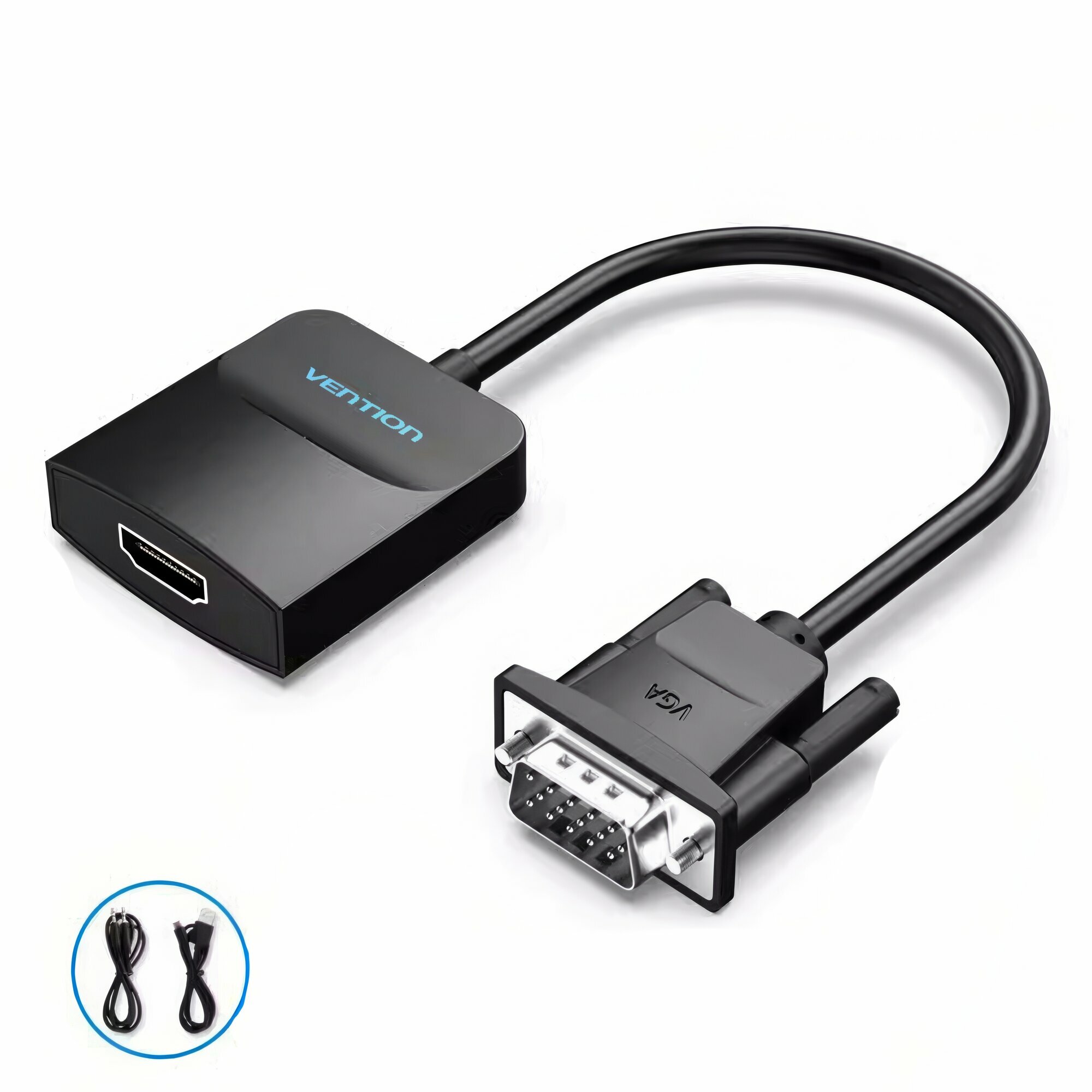 Конвертер Vention, HDMI, VGA, micro USB, mini jack 3,5 mm, 0,5 м