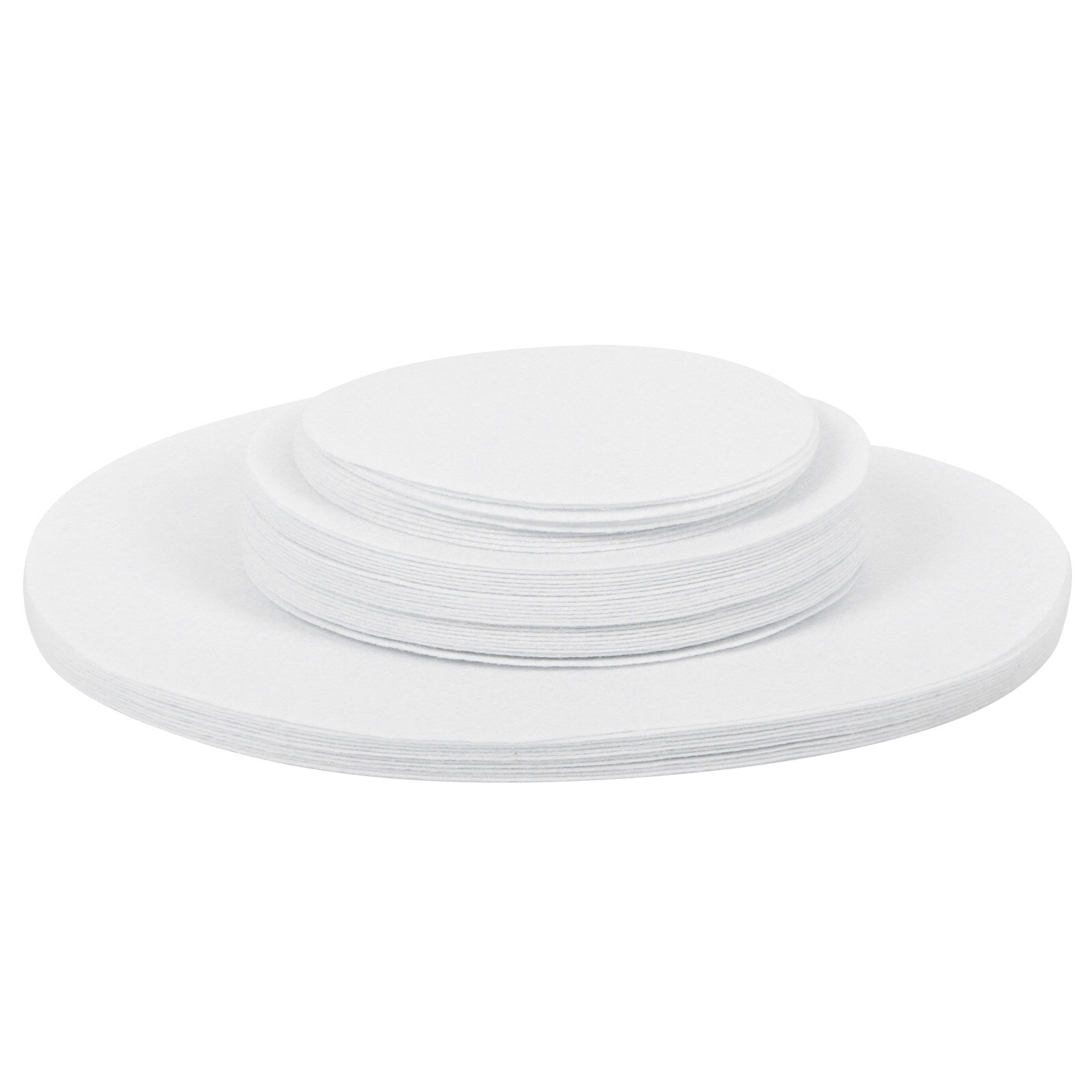 Войлочная прокладка для защиты посуды антифрикционный сепаратор для хранения изоляционный коврик фарфоровый разделитель для пищевых тарелок белый 48 шт