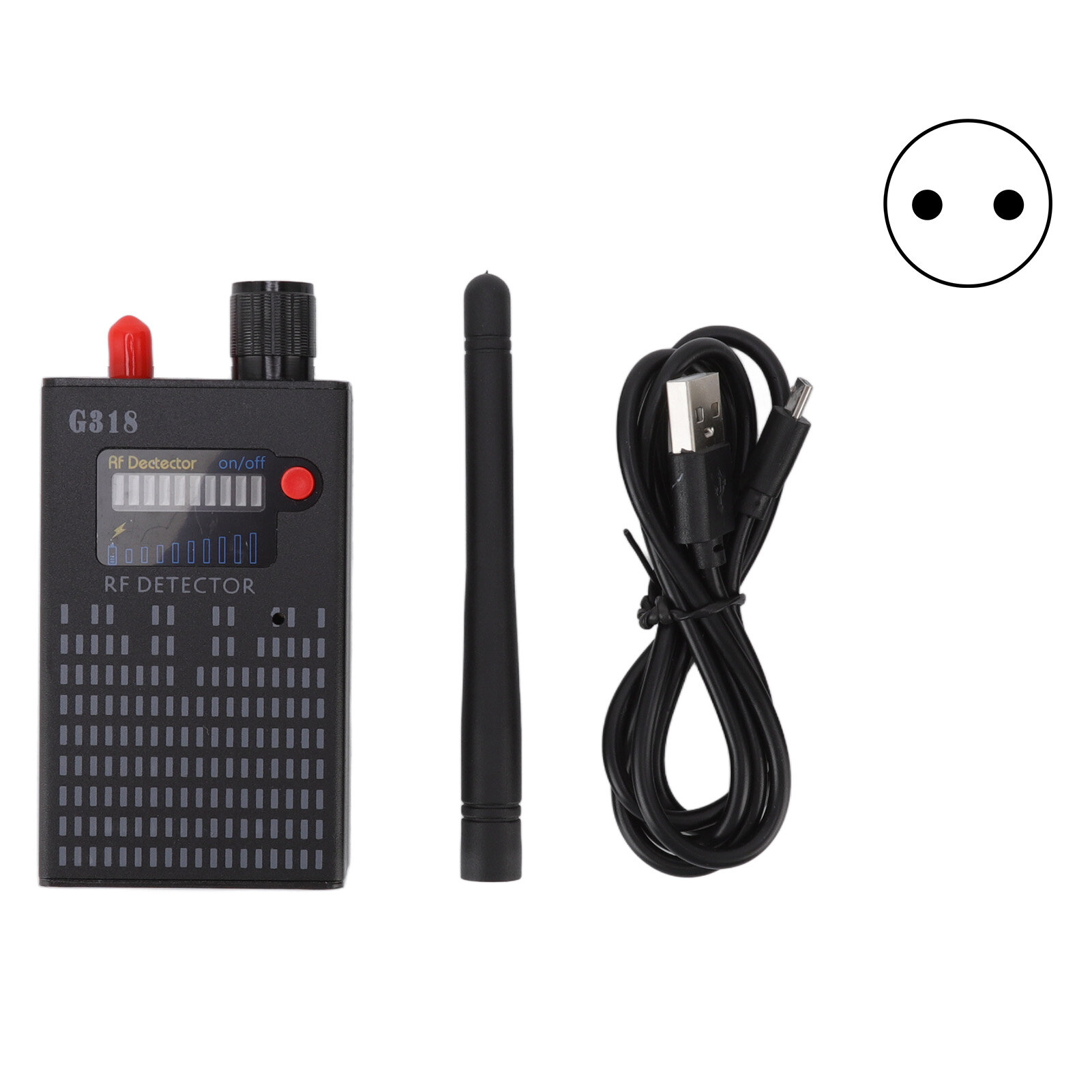 Детектор GPS Точный ультра -высокая чувствительность предотвращайте помехи Многоцелевой РЧ -сканер сигналов для домов.