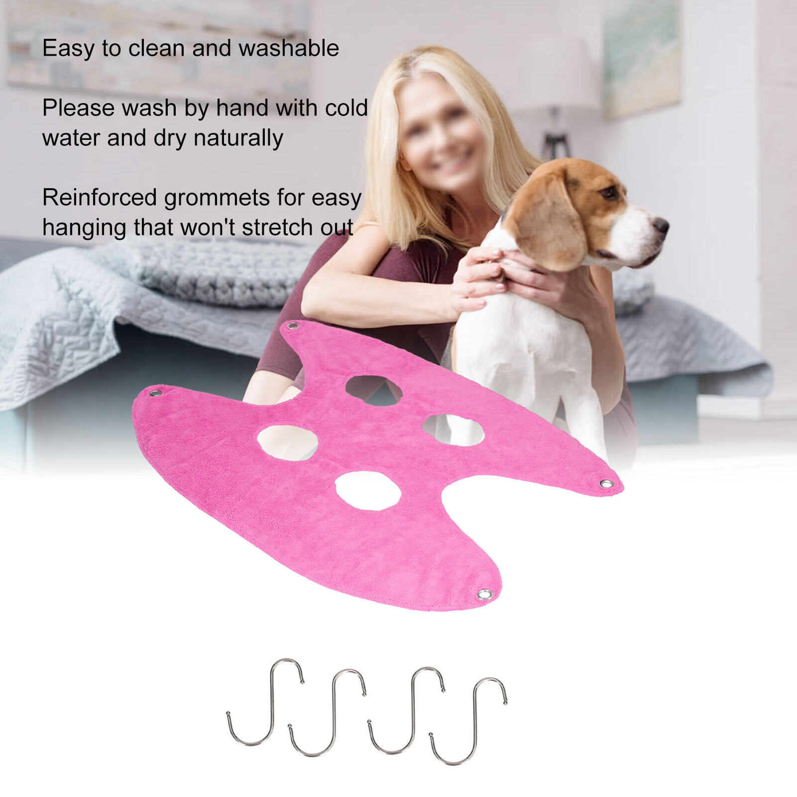 Слинг для ухода за домашними животными, слинг для ухода за собаками, гамак, помощник для купания, мытья, стрижки когтейM Rose Red