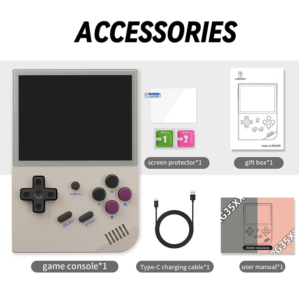 Игровая Консоль: 3.5-Дюймовый IPS-Экран Мощная Производительность - Портативное Устройство с HDMI для Ретро-Игр Длительный Аккумулятор for Путешествия и Дом