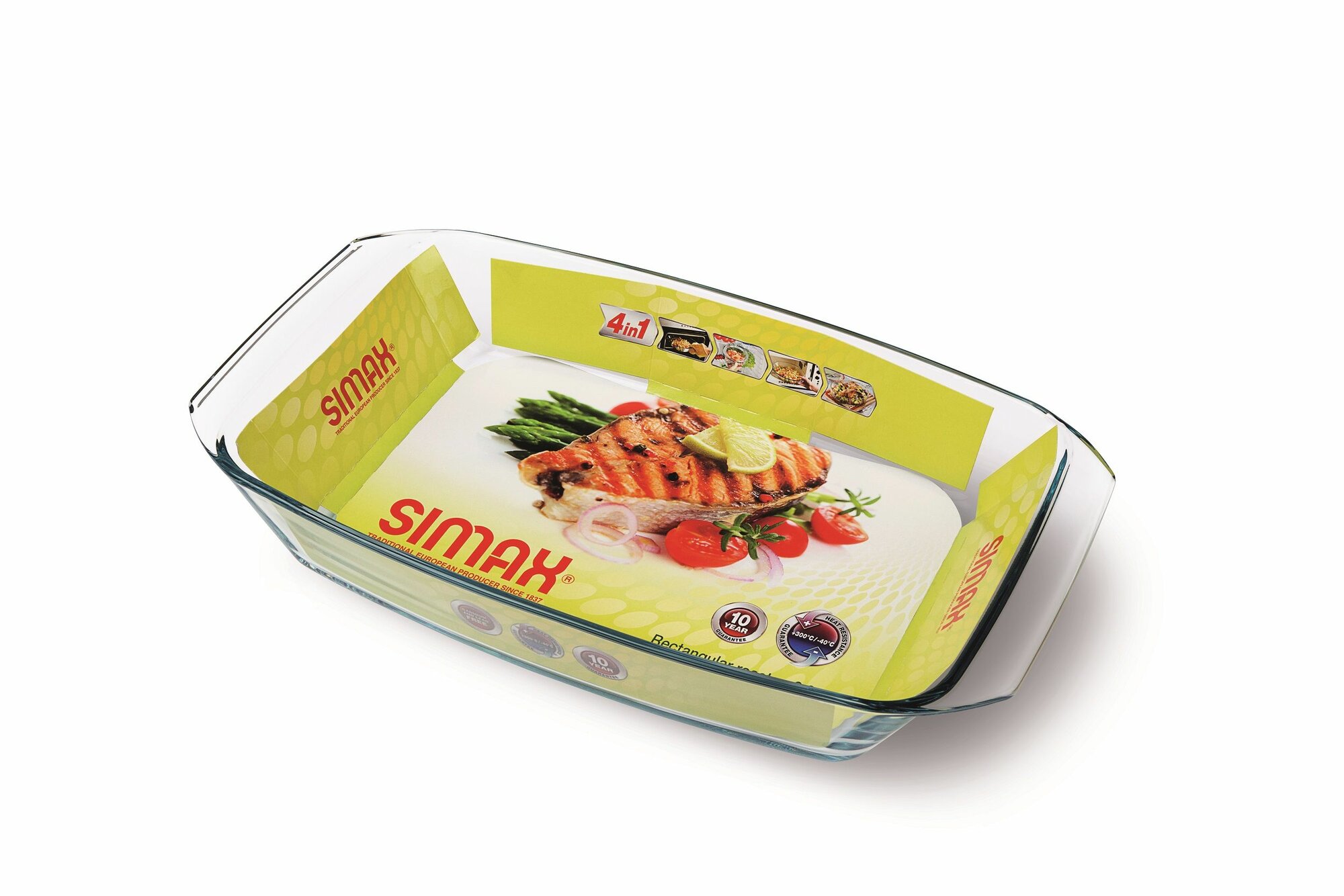 Лоток прямоугольный с ручками 1,5 л, 31,6x17,5x5,0 см; (арт.7106), Simax/ СИС061
