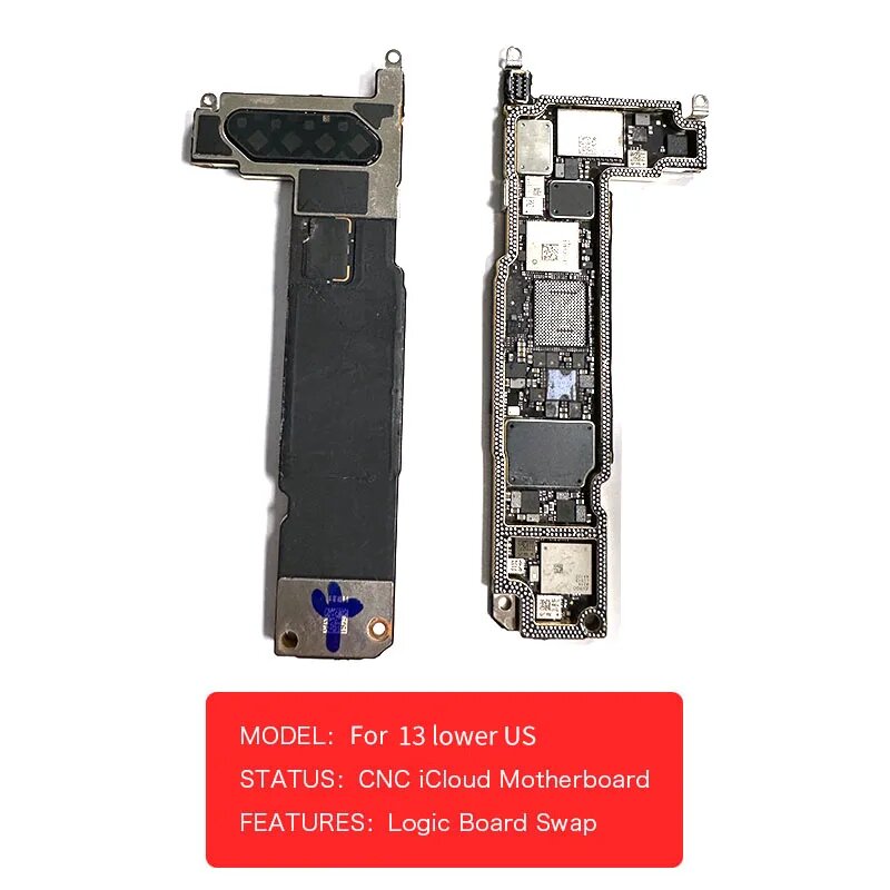 Материнская плата с ЧПУ для Iphone 13 13pro 13promax 13mini Intel Qualcomm Version Swap Drill CPU Базовая лента материнская плата удалить использовать для замены