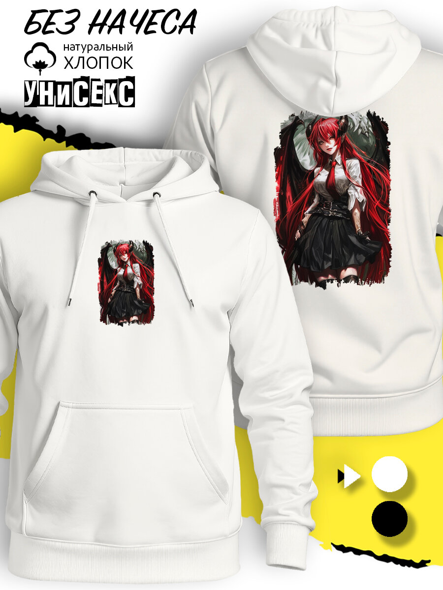 Худи Толстовка свитшот с девушкой аниме