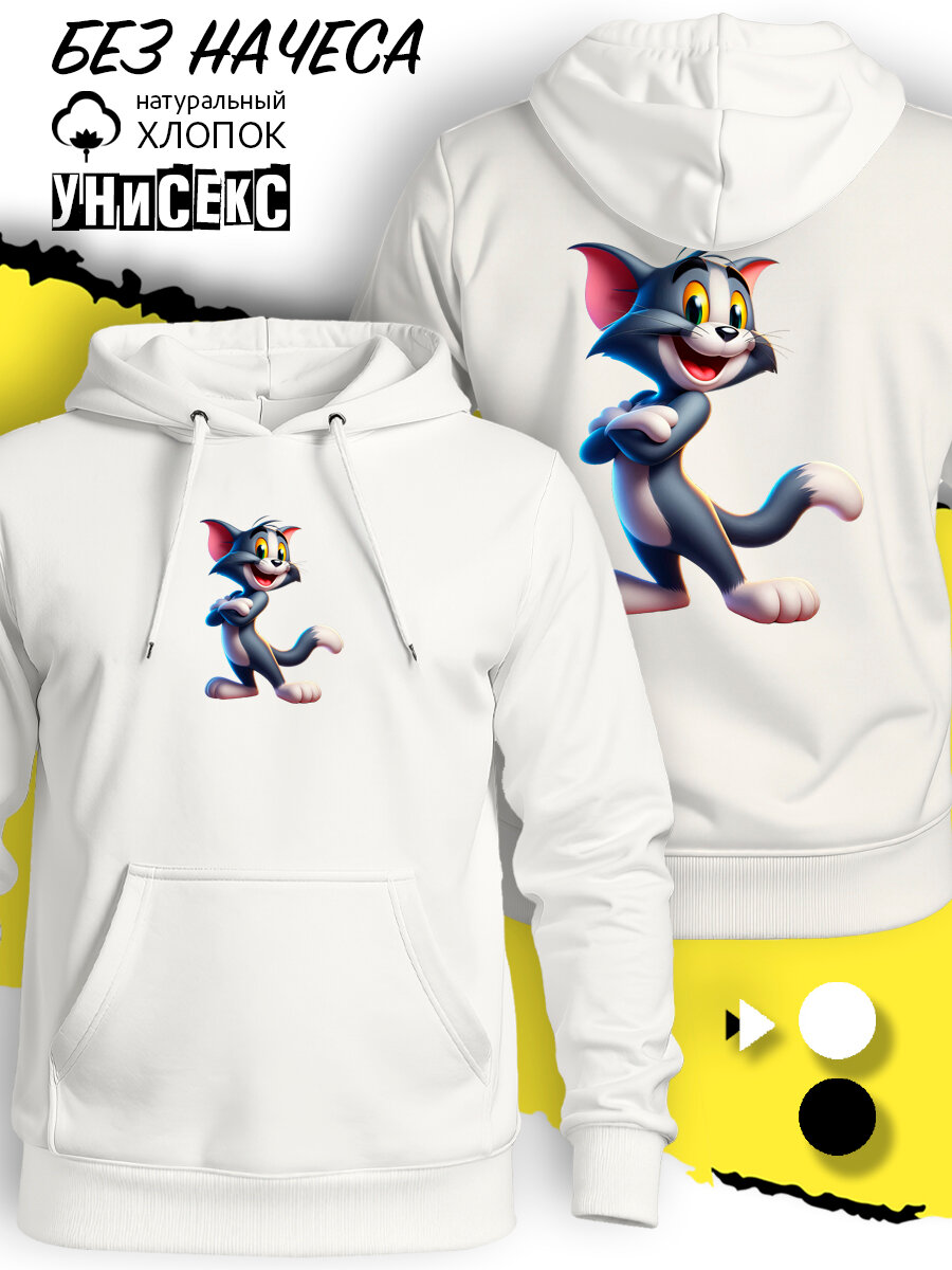 Худи Толстовка свитшот с Томом и Джерри Tom and Jerry