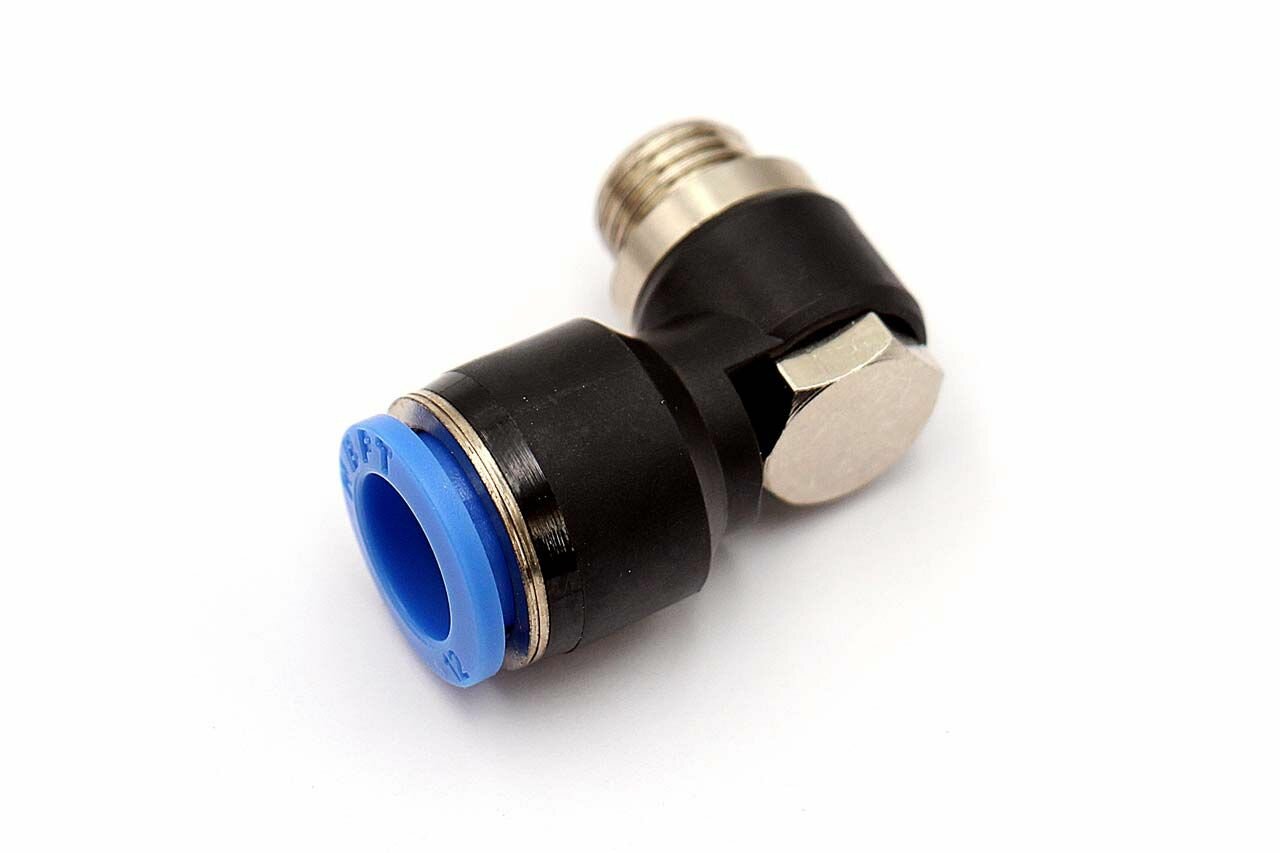 Пневмофитинг L-образный с наружной резьбой PH 12-02 (G1/4")