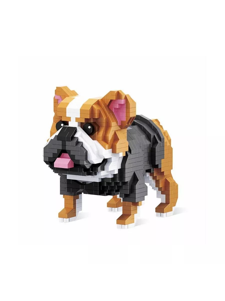 Конструктор Balody 3D Английский бульдог BA18394, 1021 деталь, 6+