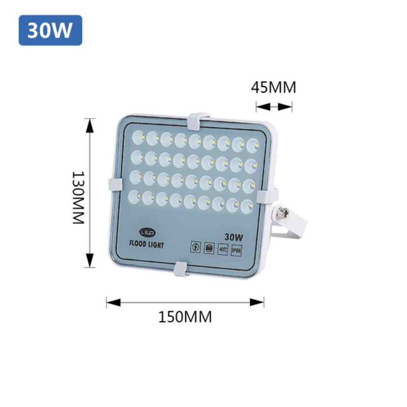 Ультратонкий светодиодный прожектор 30w50W100w200w Ip66 уличный квадратный наружный свет