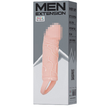 Baile Men Extension Enhancer Sleeve 13 см, телесная Насадка на пенис реалистичной формы