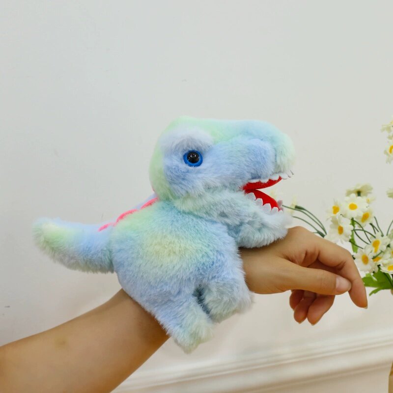 Игрушечный браслет-обнимашка в виде тигра, подарок на День защиты детей для мальчиков и девочек, браслет с динозавром и