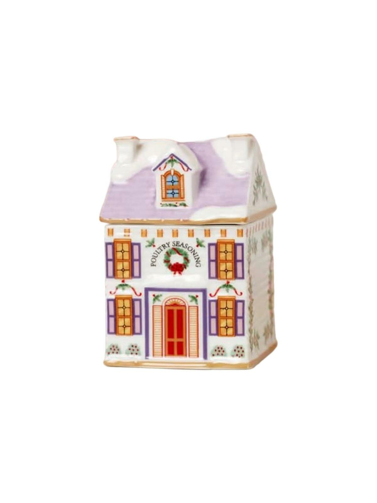 Рождественские Домики для специй Сцена Зимней деревни Украшение кухонной столешницы