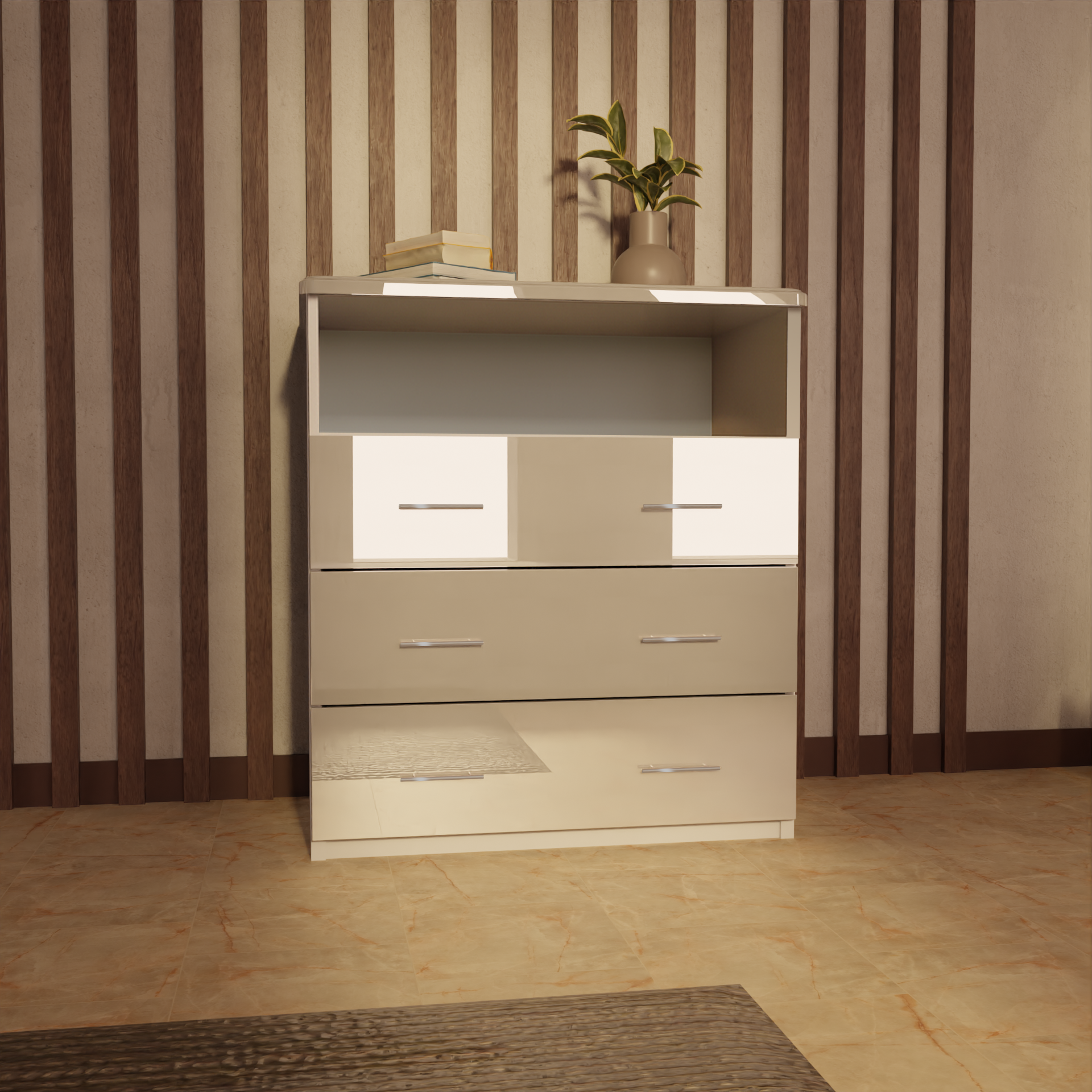 Комод 900-3 МДФ Марта