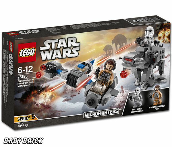 Конструктор LEGO Star Wars Бой пехотинцев Первого Ордена против спидера на лыжах (LEGO 75195)