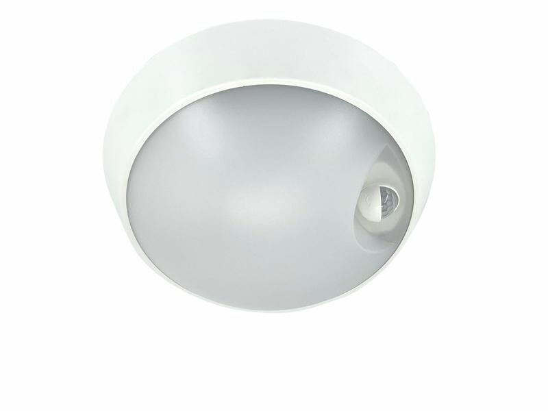 Светильник светодиодный WP 15 C 12W OP 840 D220 WH MDM 220х80мм 12Вт 4000К IP65 ЖКХ круглый пылевлагозащ. с датчиком движения бел. Русский Свет 15071