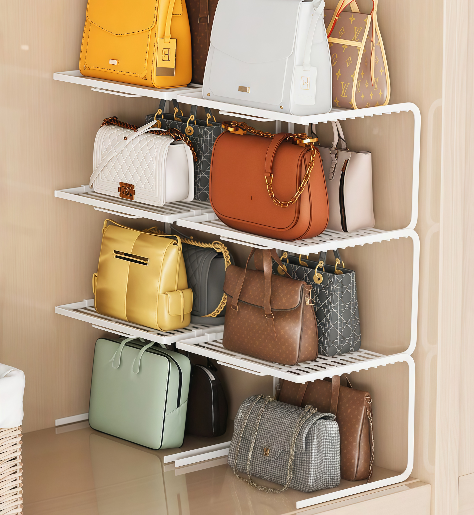 Полка-держатель сумок Nova Home Textile, для гардеробной системы MyPads, 55x22,5x37 см