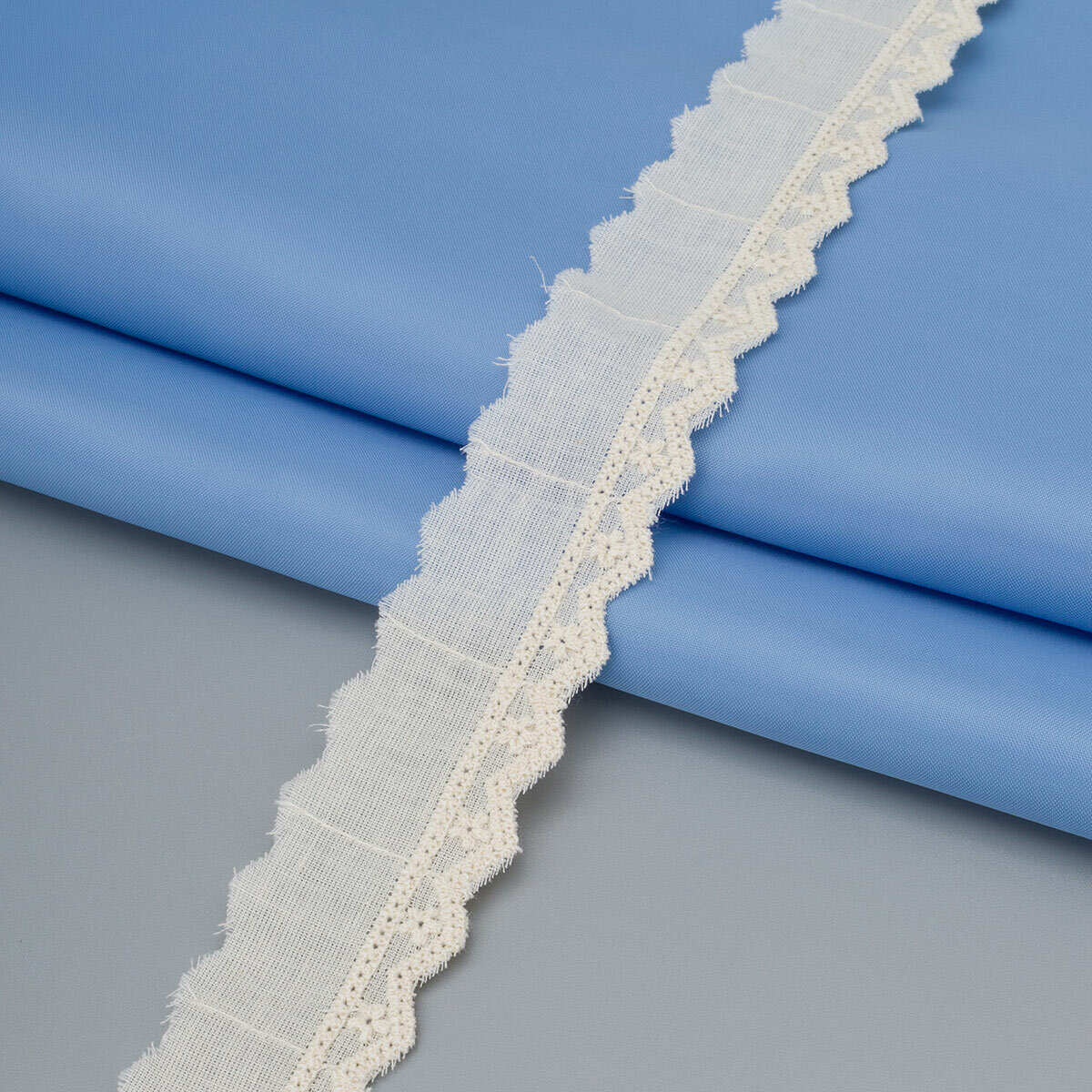 Кружево хлопковое для рукоделия и шитья, Шитье, 100% хлопок, длина 14,63 м, Айрис