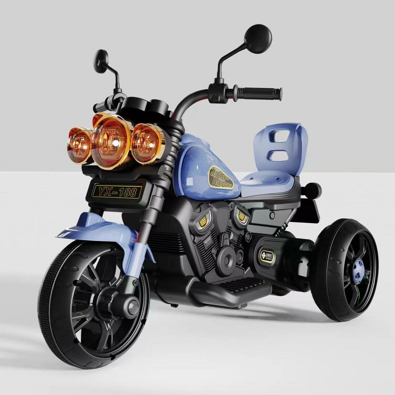 Новый детский электрический мотоцикл-трицикл, детская аккумуляторная машина, игрушечная машина с дистанционным управлением для детей