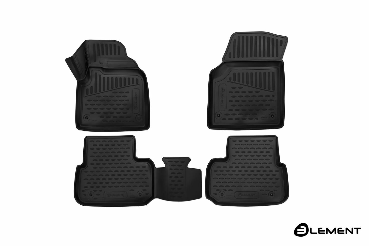 Коврики 3D в салон для LAND ROVER Discovery Sport, 2015-, SUV, правый руль, 4 шт. (полиуретан)