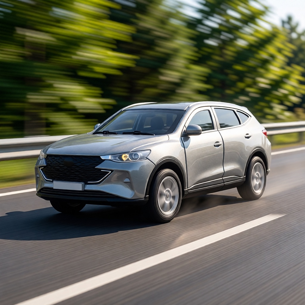 Машинка металлическая Технопарк, Хавал Haval F7, 12 см, серый