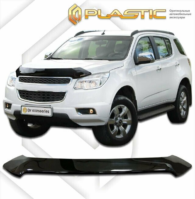 Дефлектор капота для Chevrolet TrailBlazer 2012-2016 Classic черный
