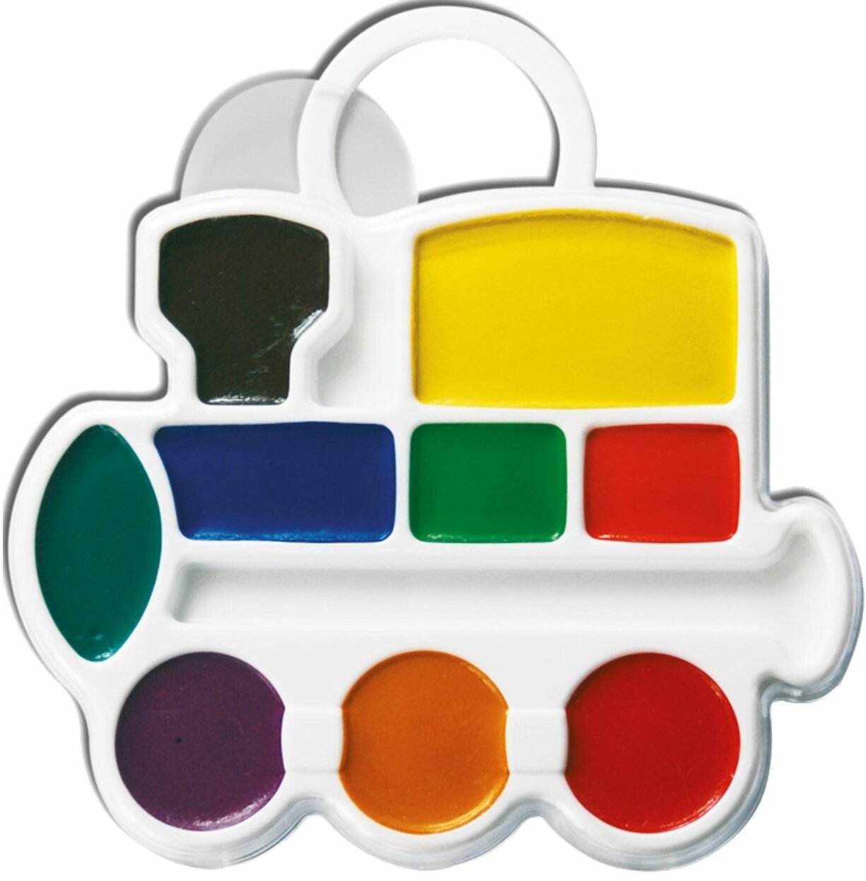 Акварель Луч "Фигурная. Паровозик", 9 цветов (11С-683-08)