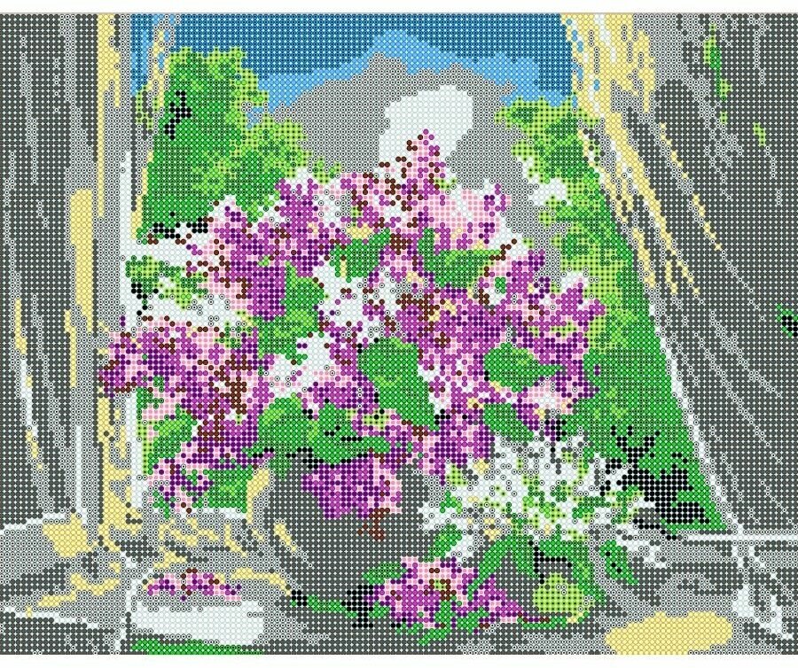 Вышивка бисером наборы картина Сирень