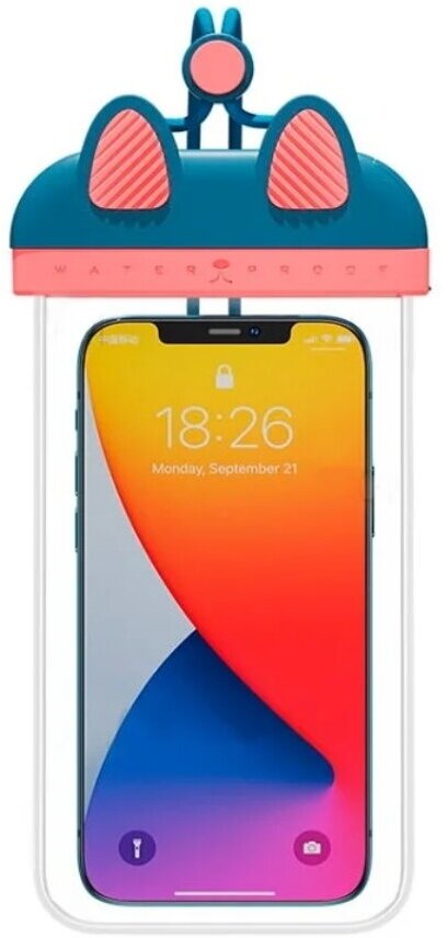 Чехол водонепроницаемый WiWU Kitty Waterproof Bag для устройств до 7 дюймов Blue