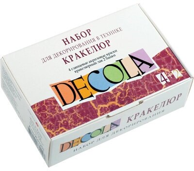 DECOLA для декорирования в технике кракелюр, лак для кракелюра 20 мл 9541253