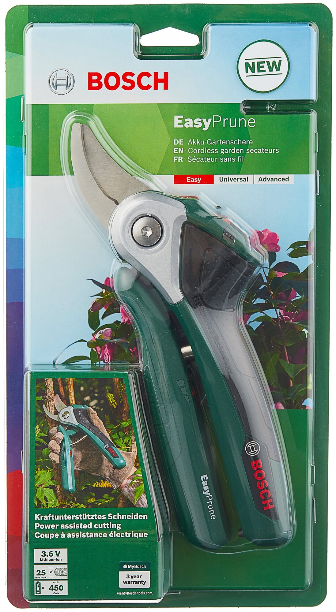 Секатор аккумуляторный BOSCH EasyPrune — купить по выгодной цене на ...