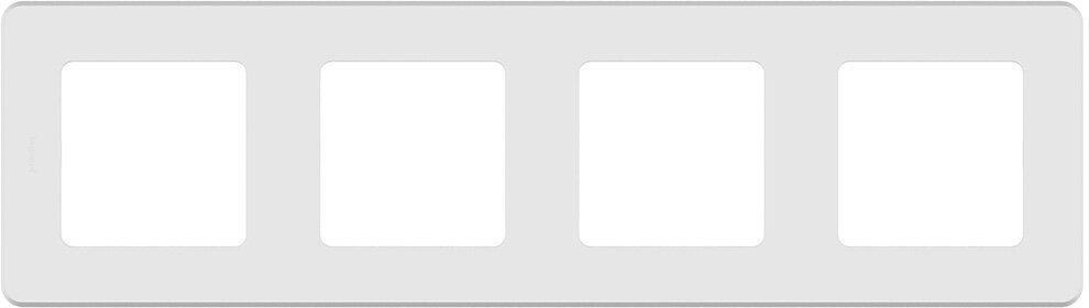 Рамка Legrand Inspiria четырехместная белая (673960)