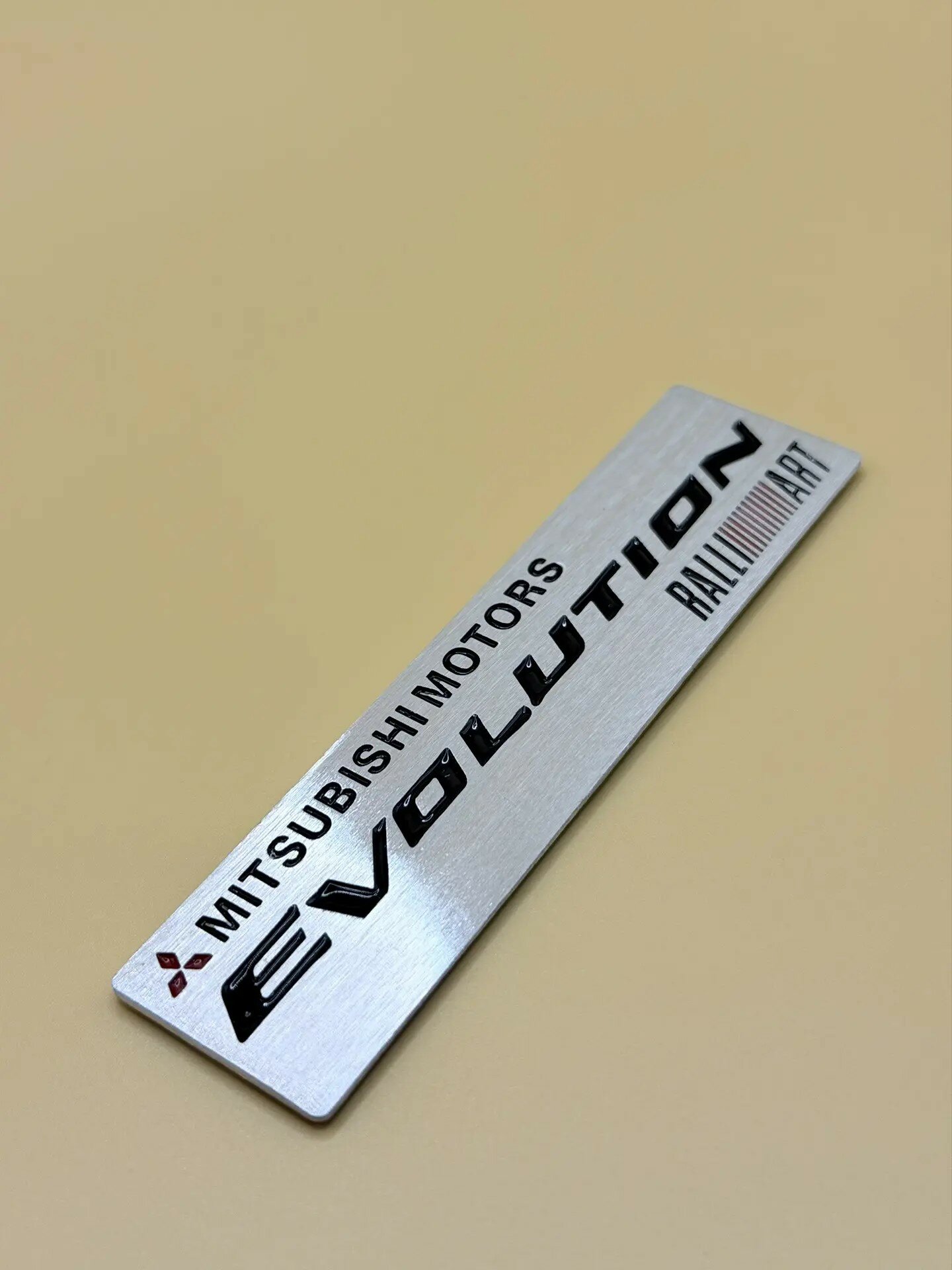 Шильдик надпись наклейка Lancer Evolution MR металл 10см