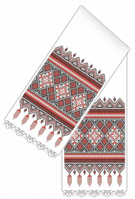 Набор для вышивания Каролинка #КРКН-2015 Рушник, Печатный крест, 37 х 200 см