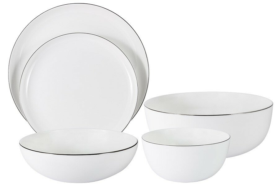 Обеденный набор Арктика 42 предмета 12 персон (Anna Lafarg Emily)