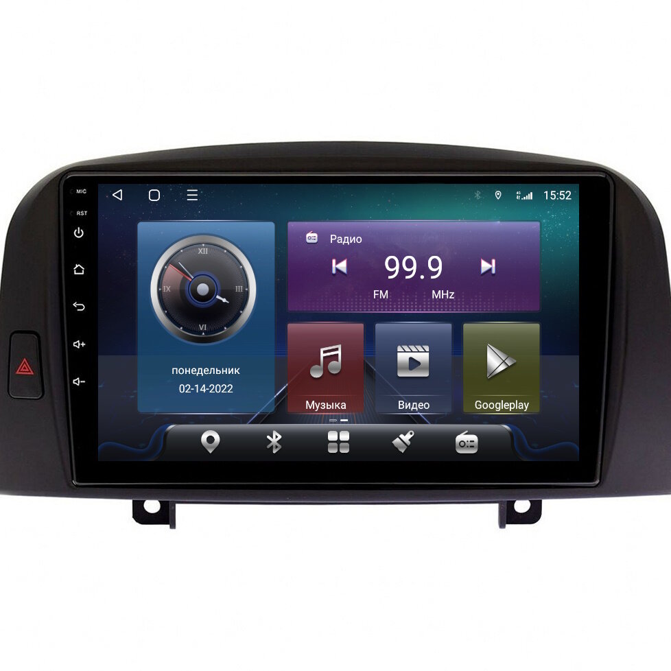 Магнитола CRS-300 Хендай Соната 5 Hyundai Sonata 5 (NF) 2004-2007 - Android 13 - Процессор 8 ядер - Память 6+128Gb - Carplay - DSP 36 полос - 4G(Sim)