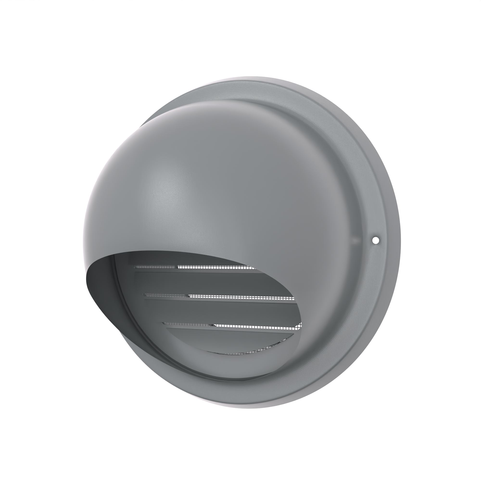 Выход стенной металлический D150 мм RAL7042 транспортный серый А матовый