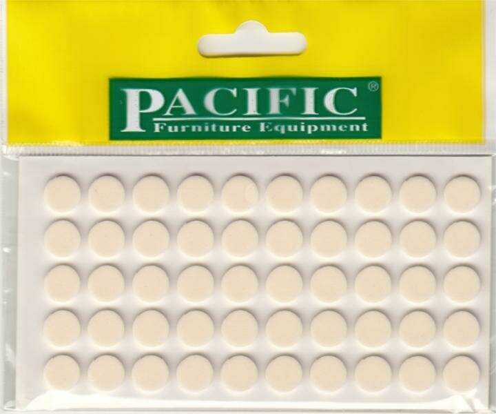 Амортизатор (демпфер) для мебели, круглый 10х2мм бежевый "PACIFIC"