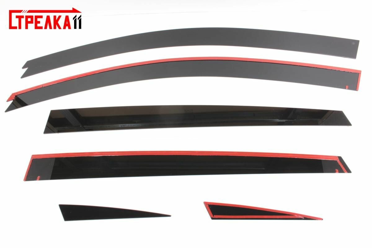 LADA X-RAY - 2D Дефлекторы окон черные