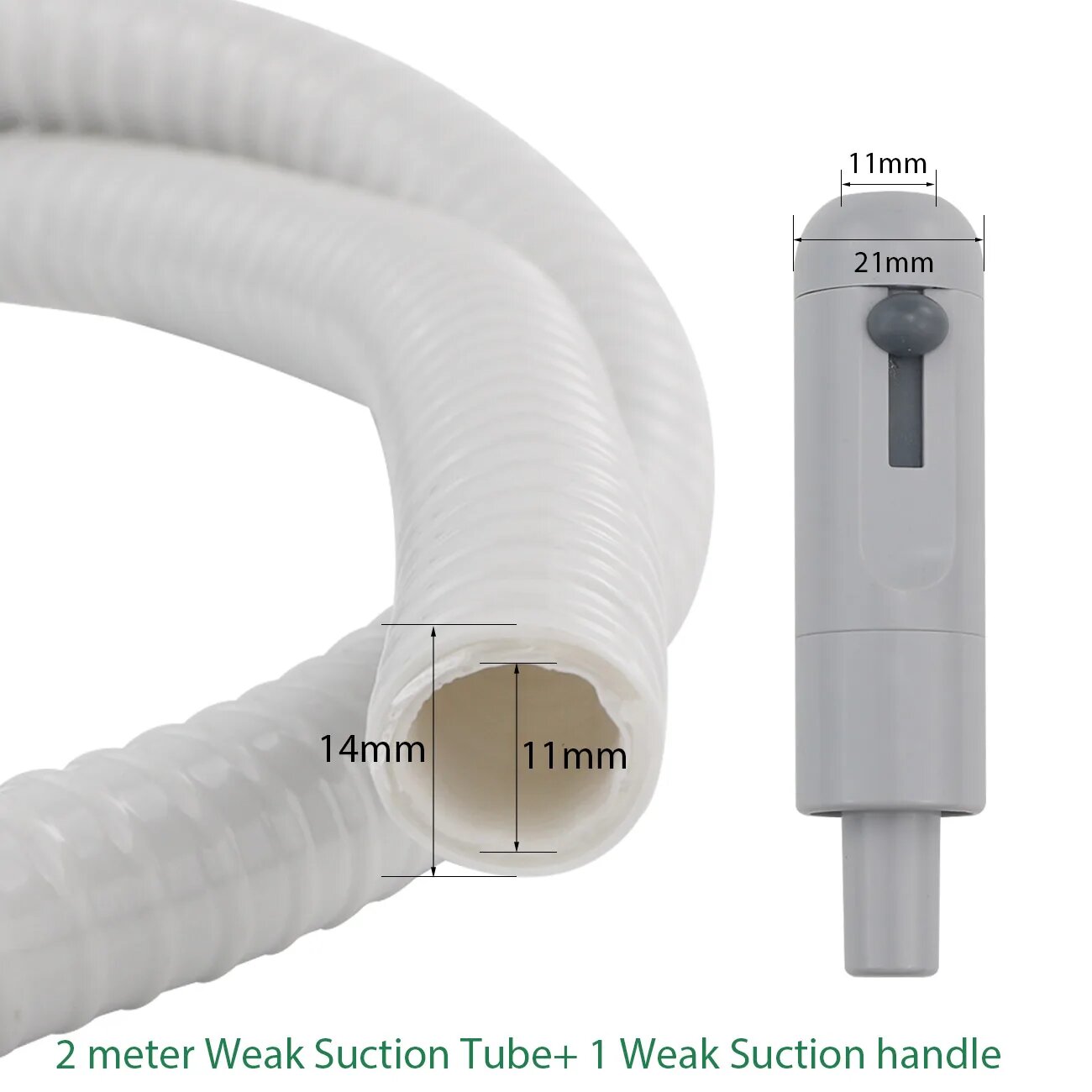 Стоматологическая аспирационная трубка 2 метра HARBOR DENT 1Set Weak suction