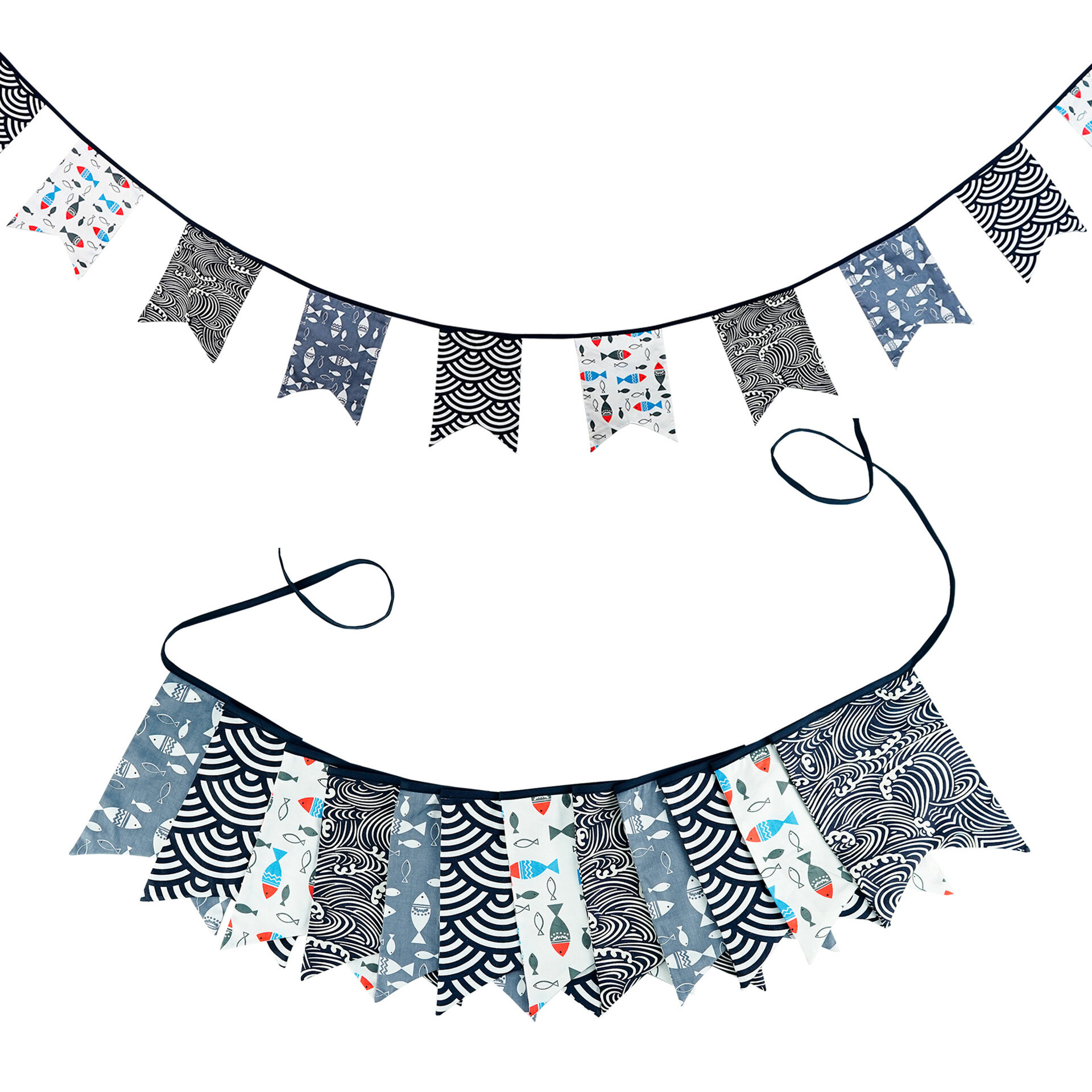 Флаг "Рыбий хвост", японский стиль, хлопок, 5 концов, для детского сада