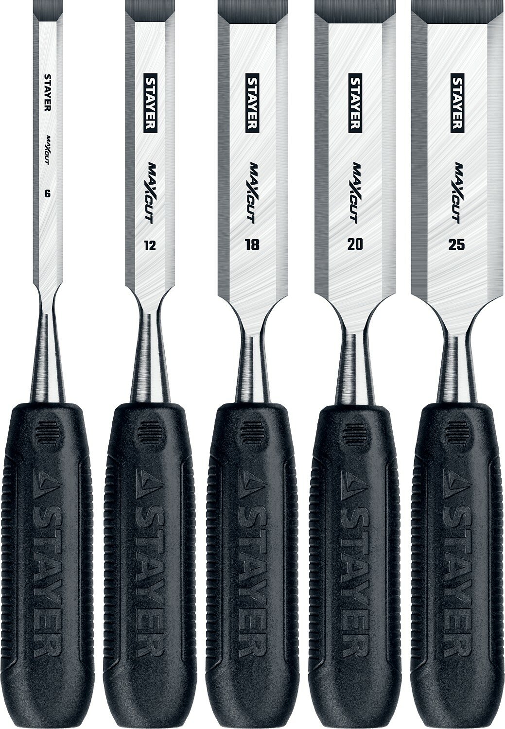 STAYER Max-Cut, 5 предм, набор стамесок (1820-H5)