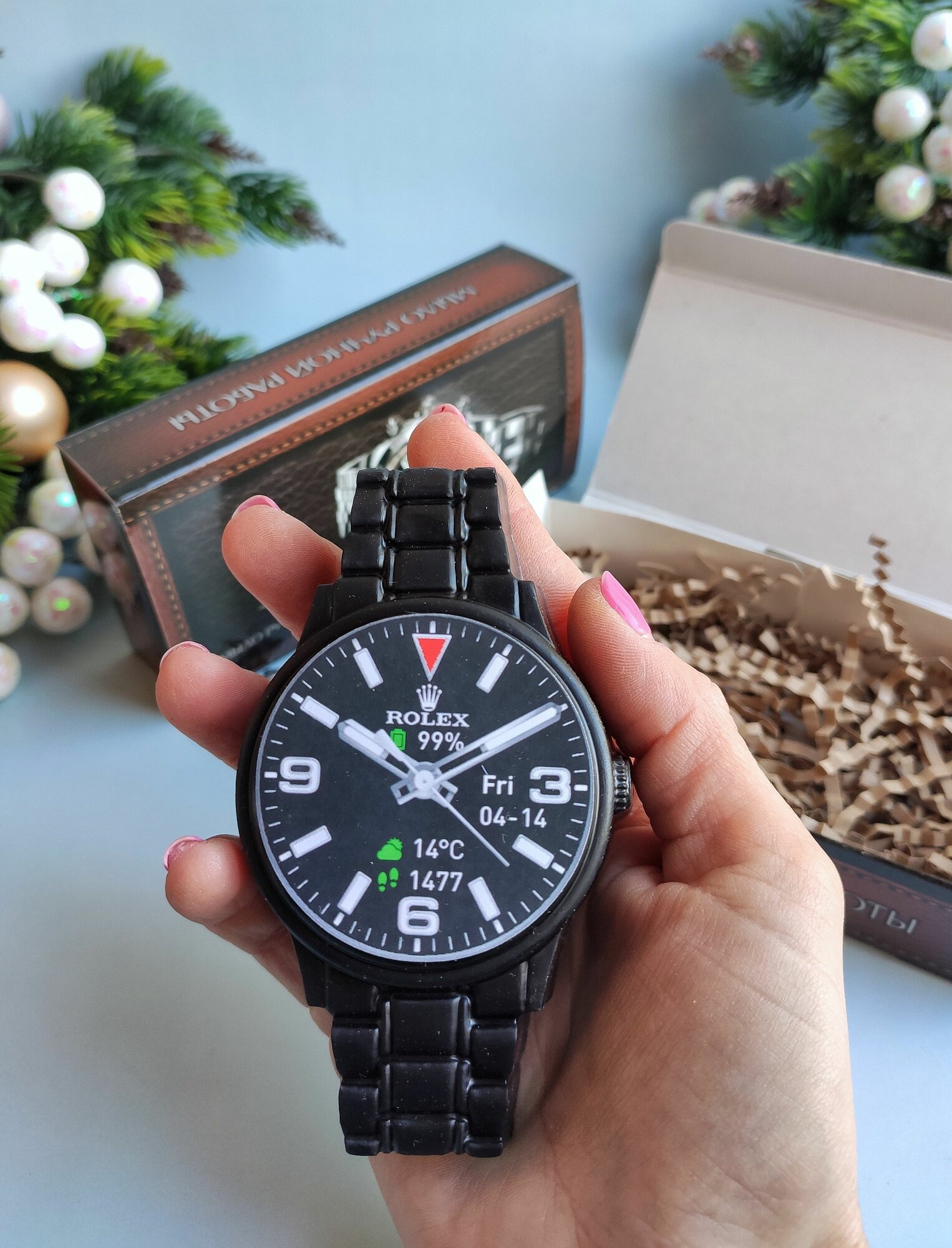 Подарок мужчине / Часы в коробочке 1 шт / Сувенирное мыло Sweet Soap